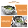 BESTYASH 2Pcs Plated Silver Stainless Steel Pot Drainer with Handle ...