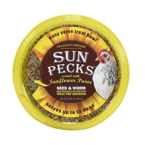 Red River Commodities Pecking Order Sun Pecks Seed & Worm Treat for ...