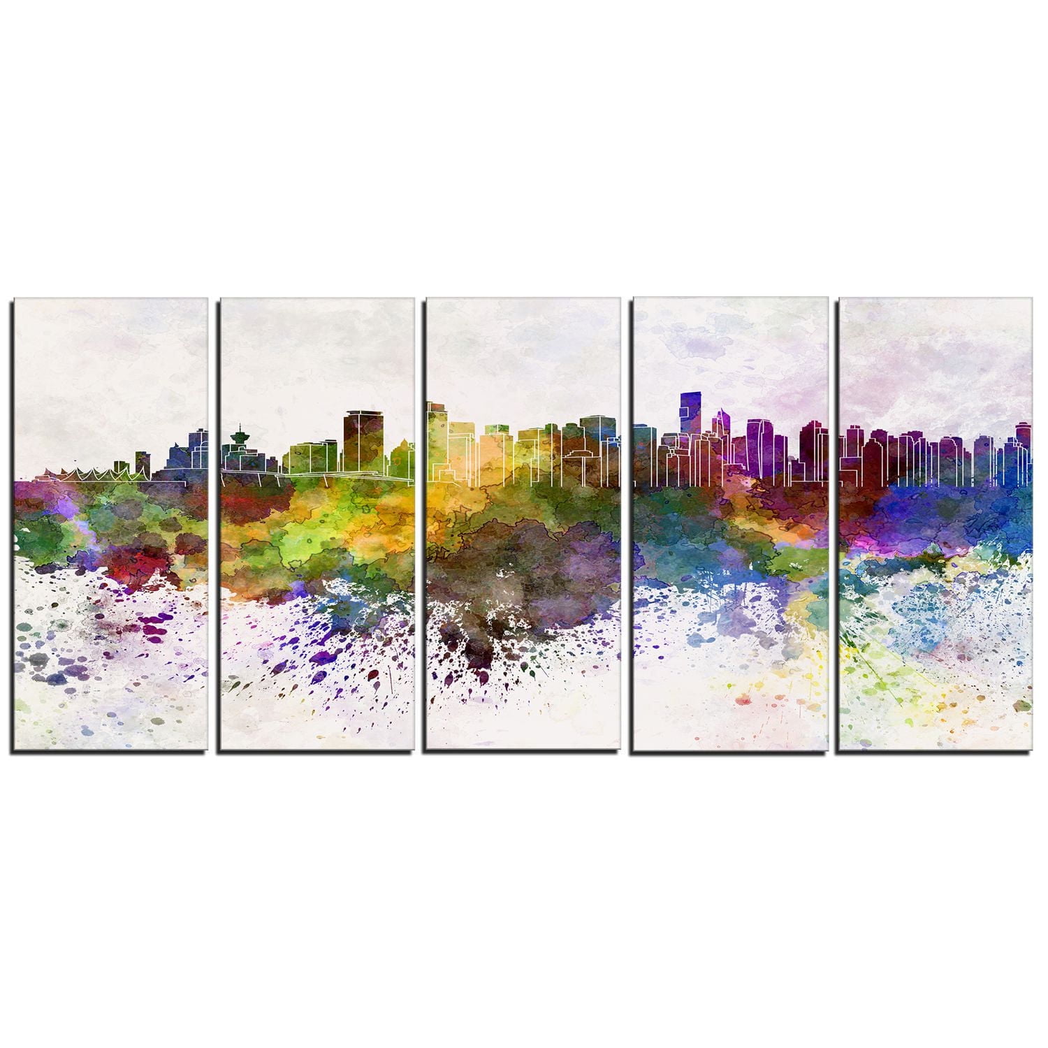 Click here for Designart Design Art Vancouver Skyline Canvas Prin... prices