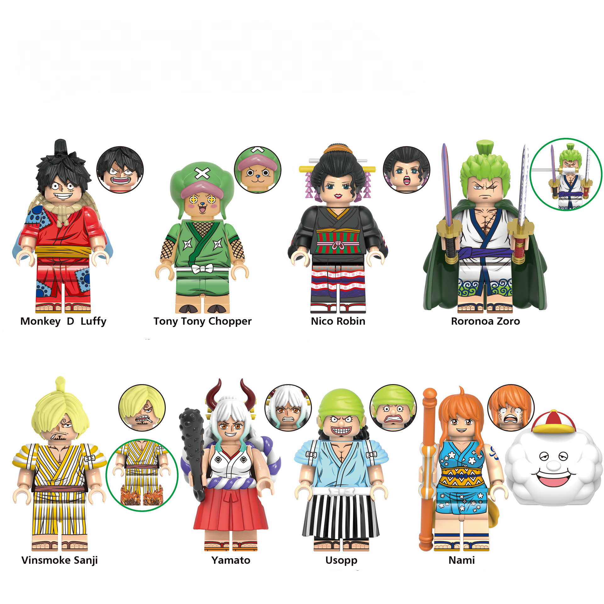 Click here for 8 Pieces One Piece Puzzle Building Block Toy  4.5c... prices