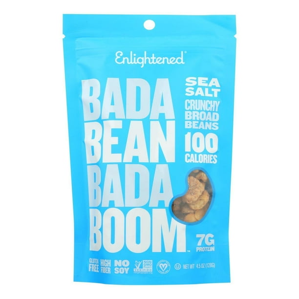 (6 Pack)Enlightened Bada Bean Bada Boom Crunchy Broad Beans Sea Salt, 4 ...