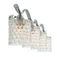 Vanity Art Elegant Cut Crystal Glass 4 Lights Dimmable Polished Chrome ...