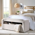 Better Homes & Gardens Springwood Storage Bench, Cream - Walmart.com