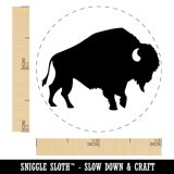 American Bison Buffalo Silhouette Rubber Stamp for Scrapbooking ...