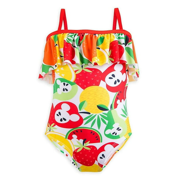 Disney - Disney Store 1 PC Mickey Minnie Mouse Swimsuit Girl Size 5/6 ...