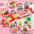 NETNEW Children's Cash Register Toy Set for Girls 3-6, Pretend Play ...