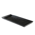 Black Metal Boot Tray with Rectangle Embossed Coir Insert - Walmart.com