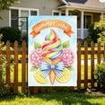 12x18 Inch Double Sided Garden Flag, Rainbow Swirl Ice Cream Lemon Pink ...