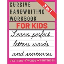 Cursive Handwriting Workbook for Kids : Cursive for Beginners Workbook ...