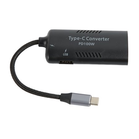 DC To Type C Laptop Power Converter,100W PD3.0 Fast Charge ABS Braided ...