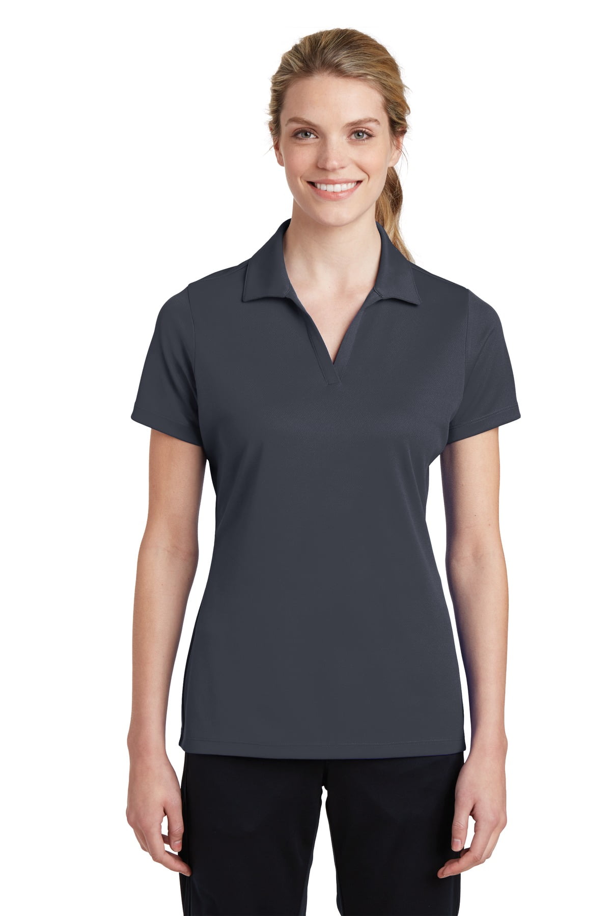 Sport-Tek Ladies PosiCharge RacerMesh Polo-L (Graphite Grey) - Walmart.com
