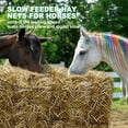 4x4 ft Round Bale Hay Net for Horses & Livestock - Slow Feeder Hay Nets ...