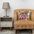 3drose, Flags of the World Background with Textured Heart Design, 16x16 ...