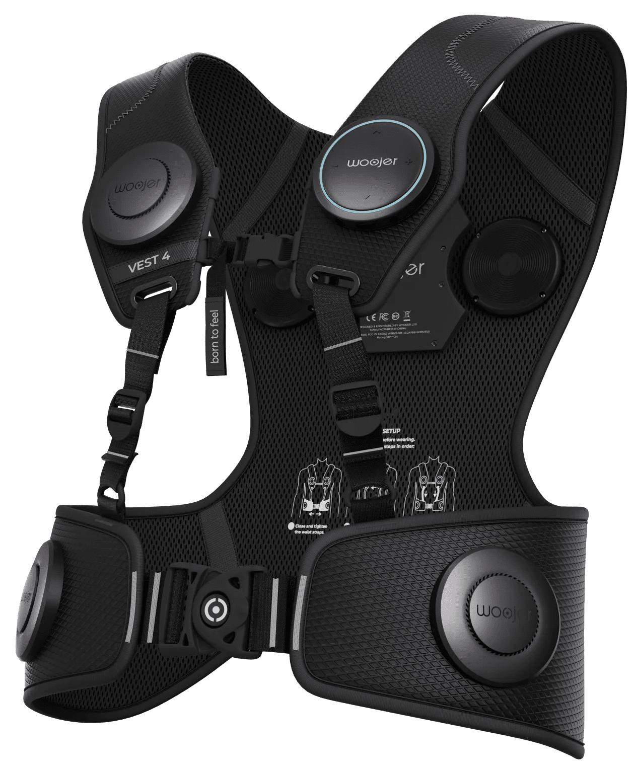 Woojer - HiFi Haptic Vest 4 - Compatible with PlayStation (3,4,5) Xbox ...