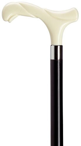 Walking Cane Rope Carved Fritz Handle Cane Black Maple Shaft Ivory ...