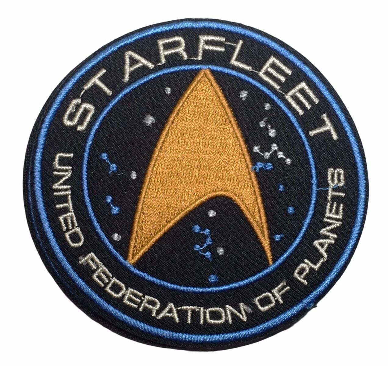 Star Trek Starfleet UFP Command 3.5" Wide Iron-On Embroidered Patch ...
