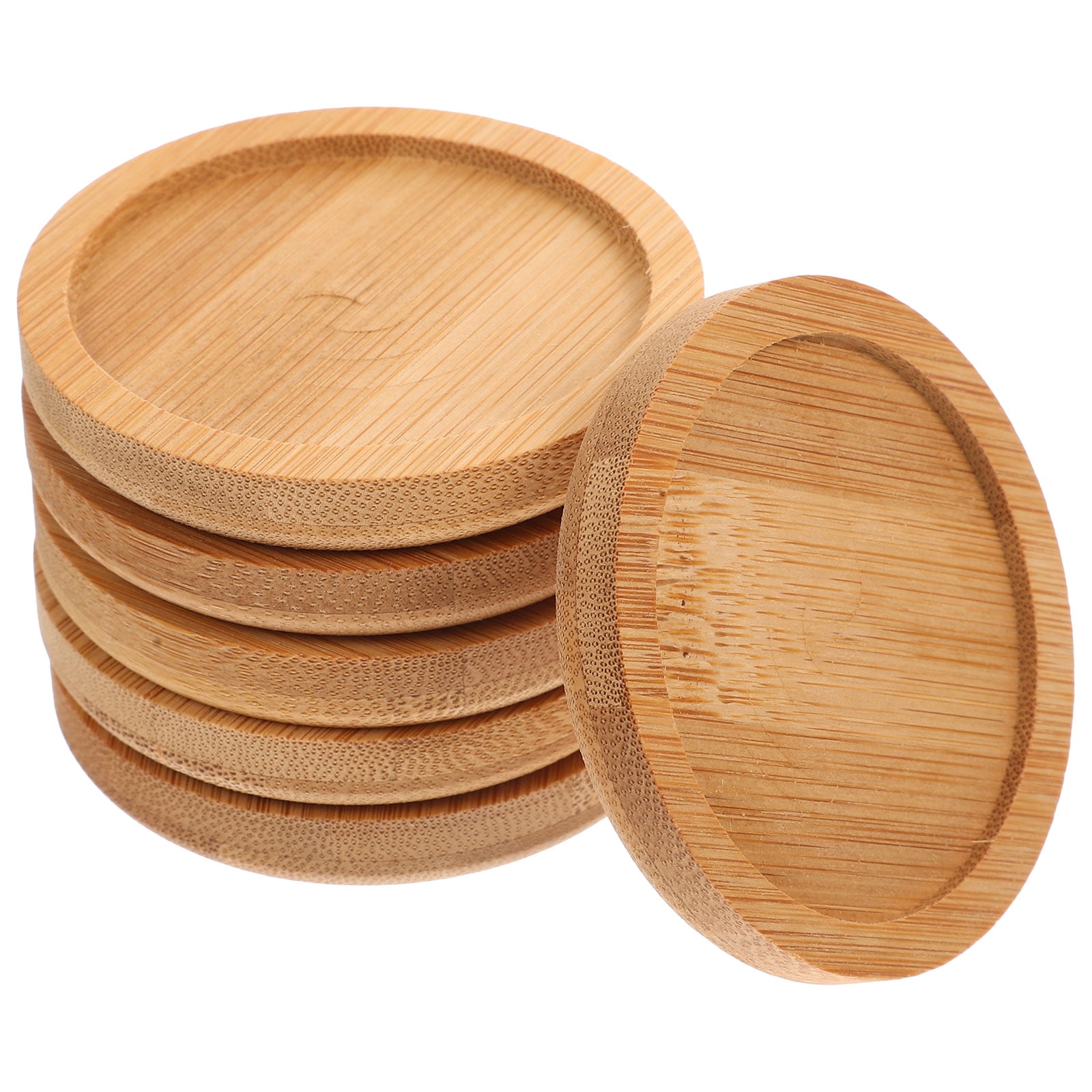 Click here for Shisuyan 6pcs Round Coasters Bamboo Coasters Drink... prices