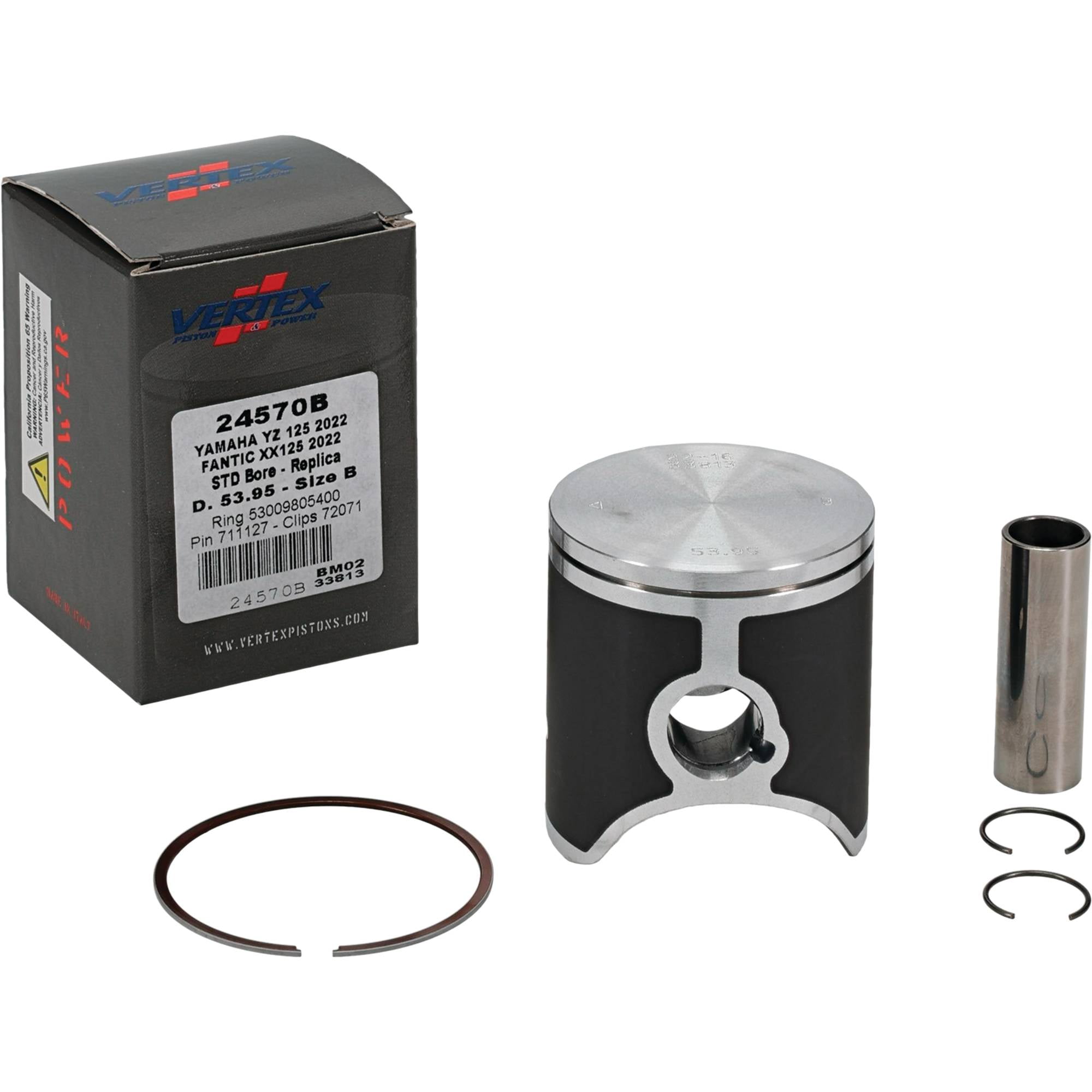 Buy Vertex Cast Replica Piston Kit 24570B For Fantic XE 125, XX 125 ...