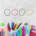 FENGGUIQU Clear Elastics Assorted Color Rubber Bands Binding 2 Sets ...