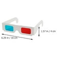 30pcs Universal Anaglyph 3D Cardboard Glasses for Movie Video with ...