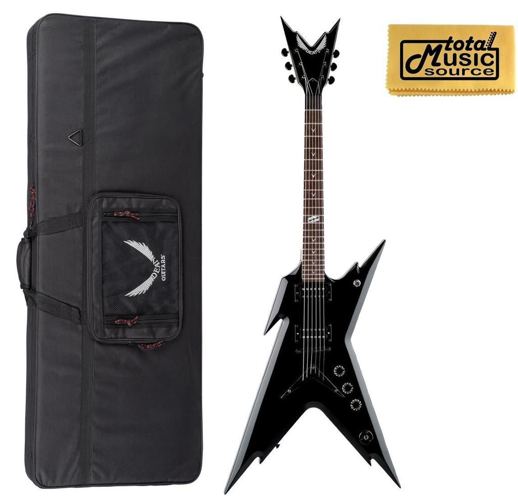 Dean Razorback Guitar, Dimebag Classic Black with Case ,RZR DB CBK NC ...