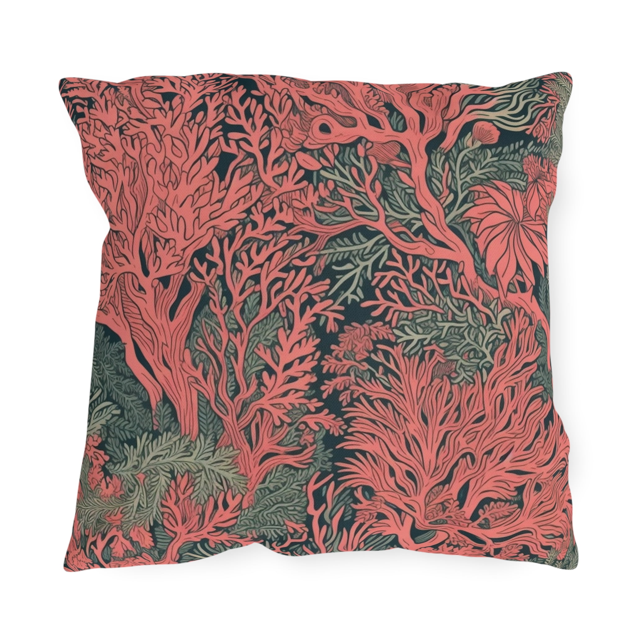 Outdoor Pillow In Coral Pattern - Walmart.com