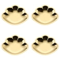 4 Pcs Vintage Gold Ring Holder Jewelry Dish, Golden Stainless Steel ...