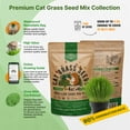 Cat Grass Seeds Mix - 5,200 Non-GMO Heirloom Seeds for Cats & Pets, 4 ...