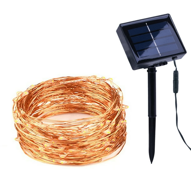 Solar String Lights, Copper Wire Lights, 72ft 200 LED 8 Modes Starry ...