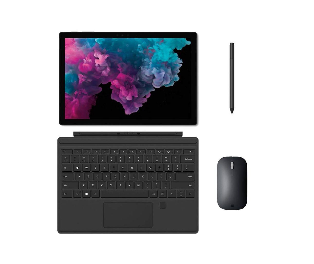 Microsoft Surface Pro 6 Bundle, Silver, 12.3 PixelSense Touchscreen ...