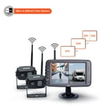 Yuwei WirelessCam5 Backup Camera System for Cars, Campers, Vehicles with 5-inch Monitor, Easy ...