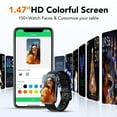 1.47" Smartwatch for Women Men with Multiple Sport Modes Step Counter ...