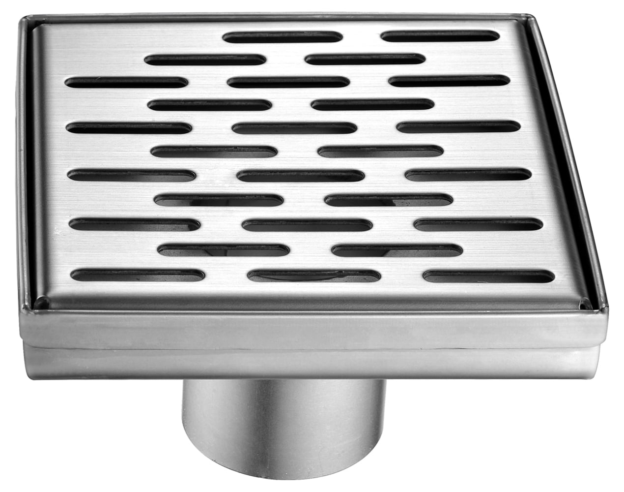ALFI brand ABSD55C 5" x 5" Modern Square Stainless Steel Shower Drain ...