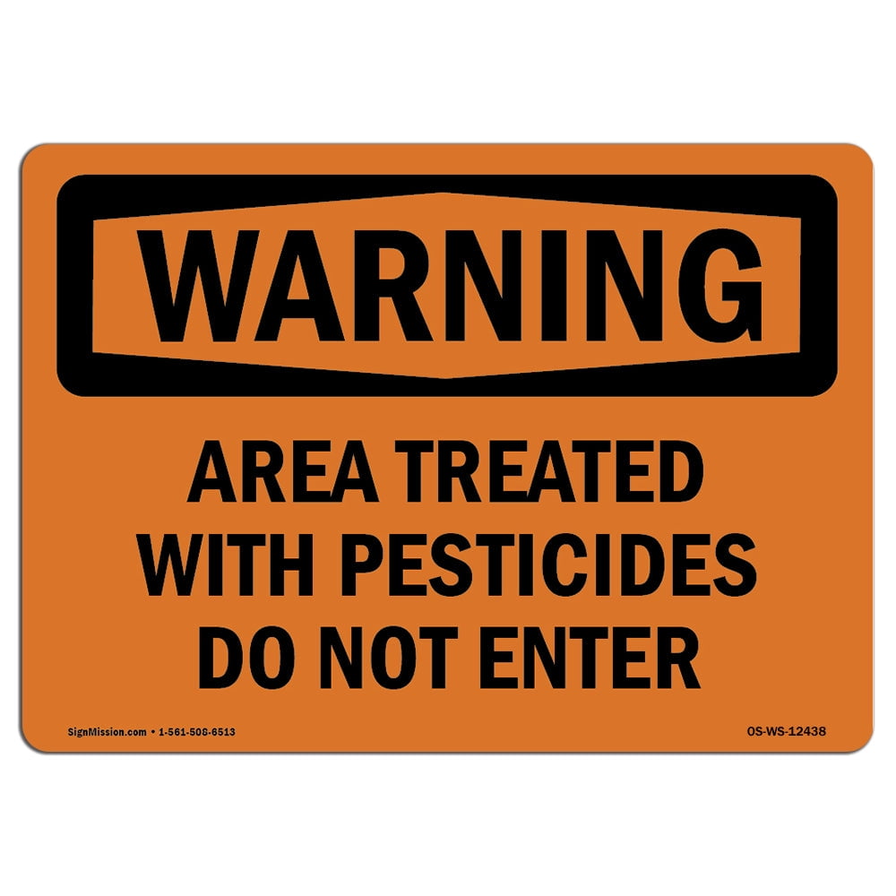 Pesticides Warning Signs