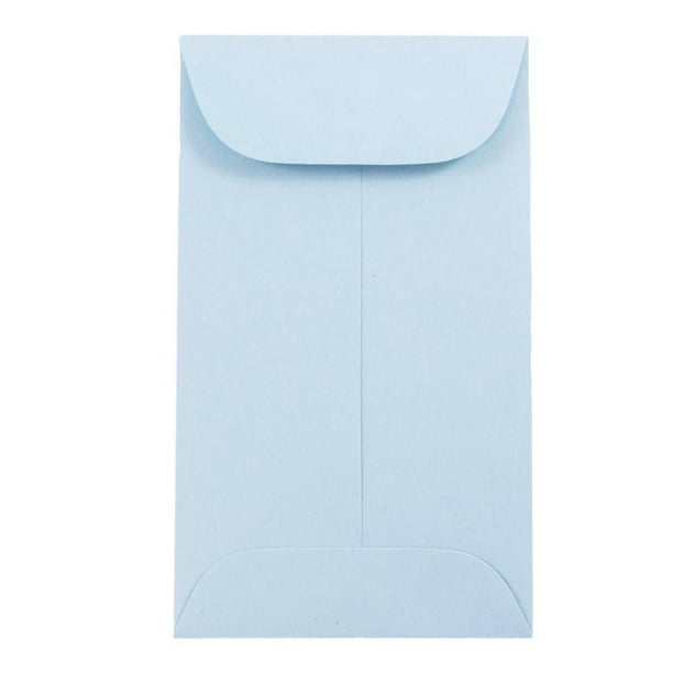 JAM #3 Coin Envelopes, 2.5x4.25, Baby Blue, 100/Pack - Walmart.com ...
