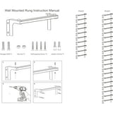 ISOP Wall Mounted Rungs | 10 Climbing Rungs | Anti-Slip Rungs for Fire ...