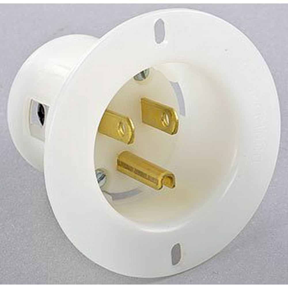 JEGS 81910 110V Recessed Male Outlet - Walmart.com - Walmart.com