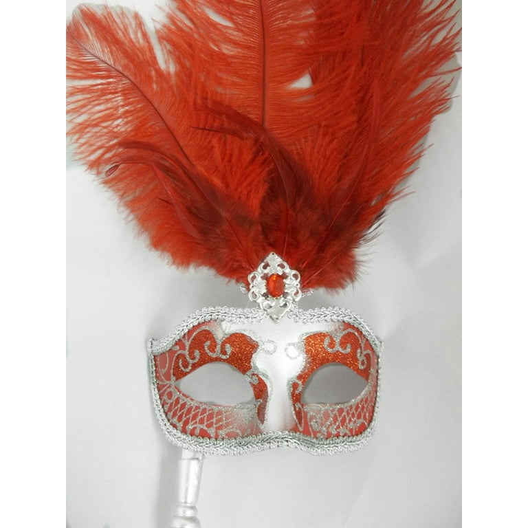 Silver And Red Masquerade Masks For Prom