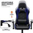 MoNiBloom Ergonomic Video Gaming Chair Game Reclining High Back Racer ...