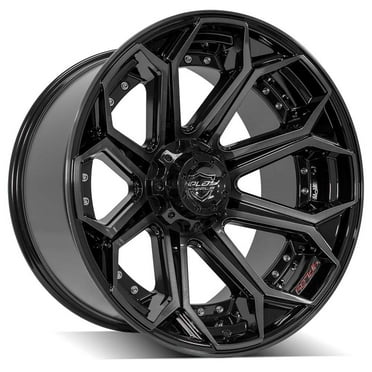 4PLAY Wheels 4P06 22 Inch Rims Fit 6x135 & 6x139.7 22x10 Gloss Black ...