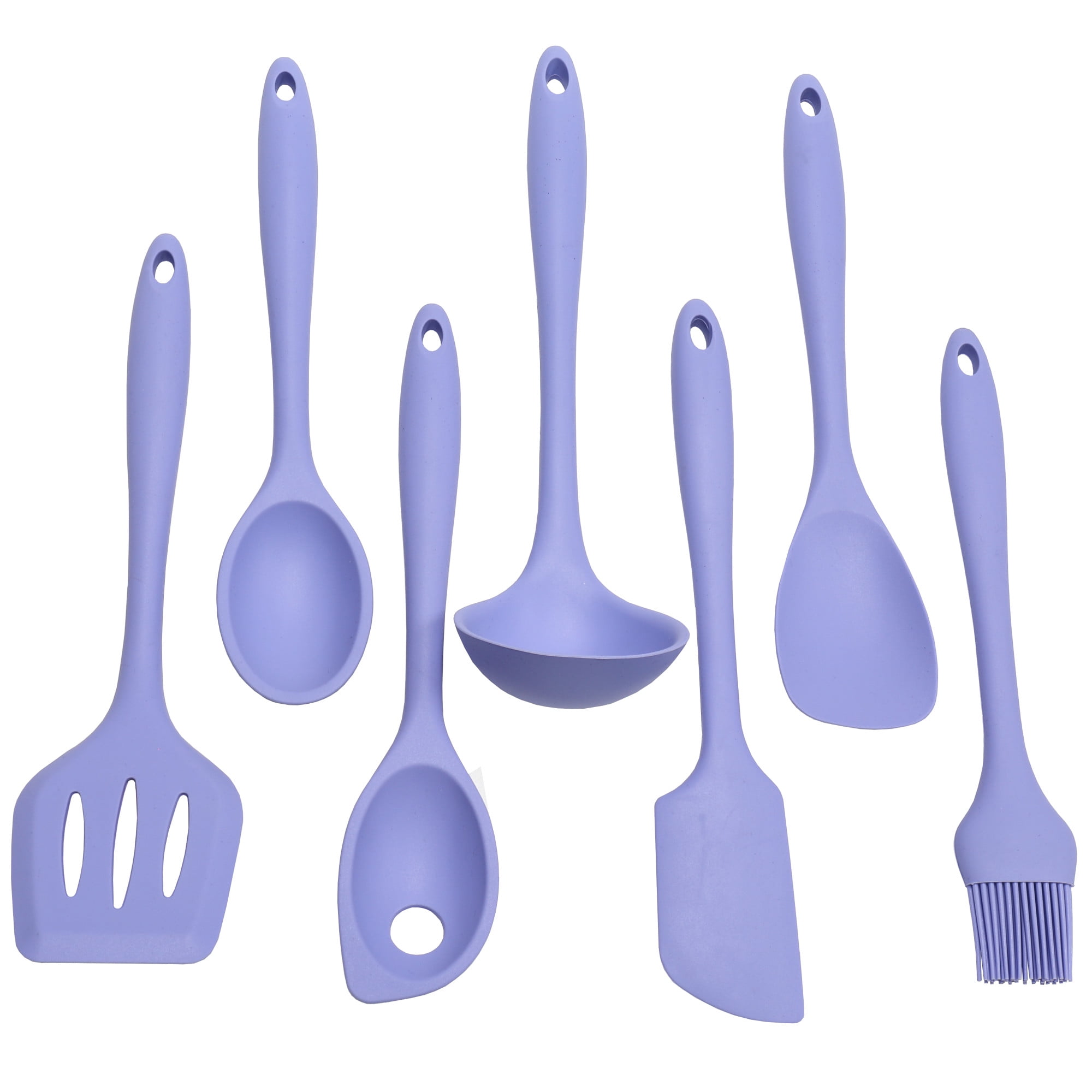 Chef Craft Premium Silicone Kitchen Tool and Utensil Set, 7 Piece Set ...