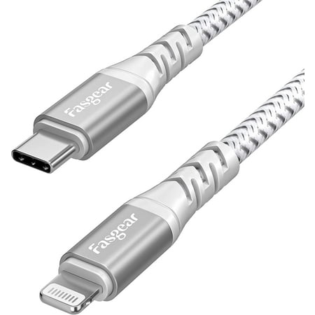USB C to Lightning Cable 1 Pack Fasgear 6ft MFi Certified Type C to ...