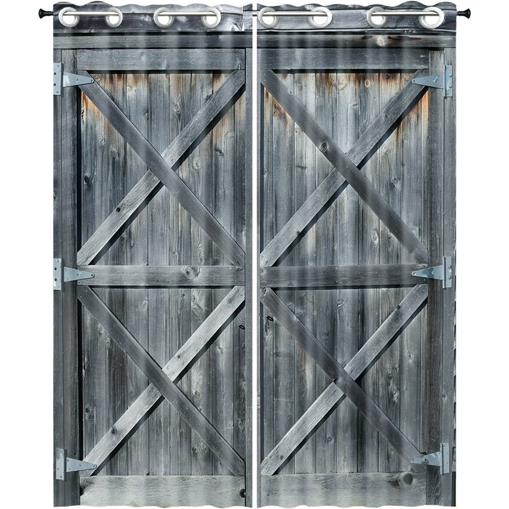 Click here for Generic Rustic Wood Barn Door Blackout Curtains Vi... prices