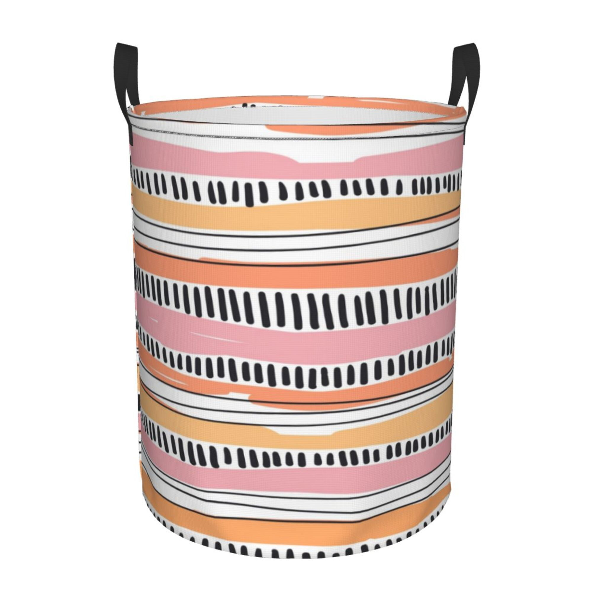 LNWH Laundry Basket, Colorful Texture Pattern Foldable Laundry Hamper ...