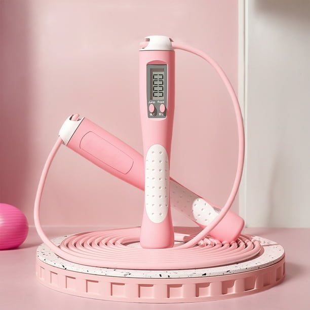 Comba de salto con contador, comba de entrenamiento ajustable con ...