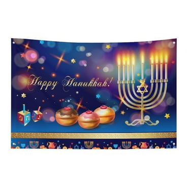 Big Dot of Happiness Hanukkah Menorah - Hanging Vertical Paper Door ...
