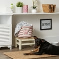 Bone Dry Small Collapsible Soft Round Pet Storage Bin Stripe Paw Patch ...