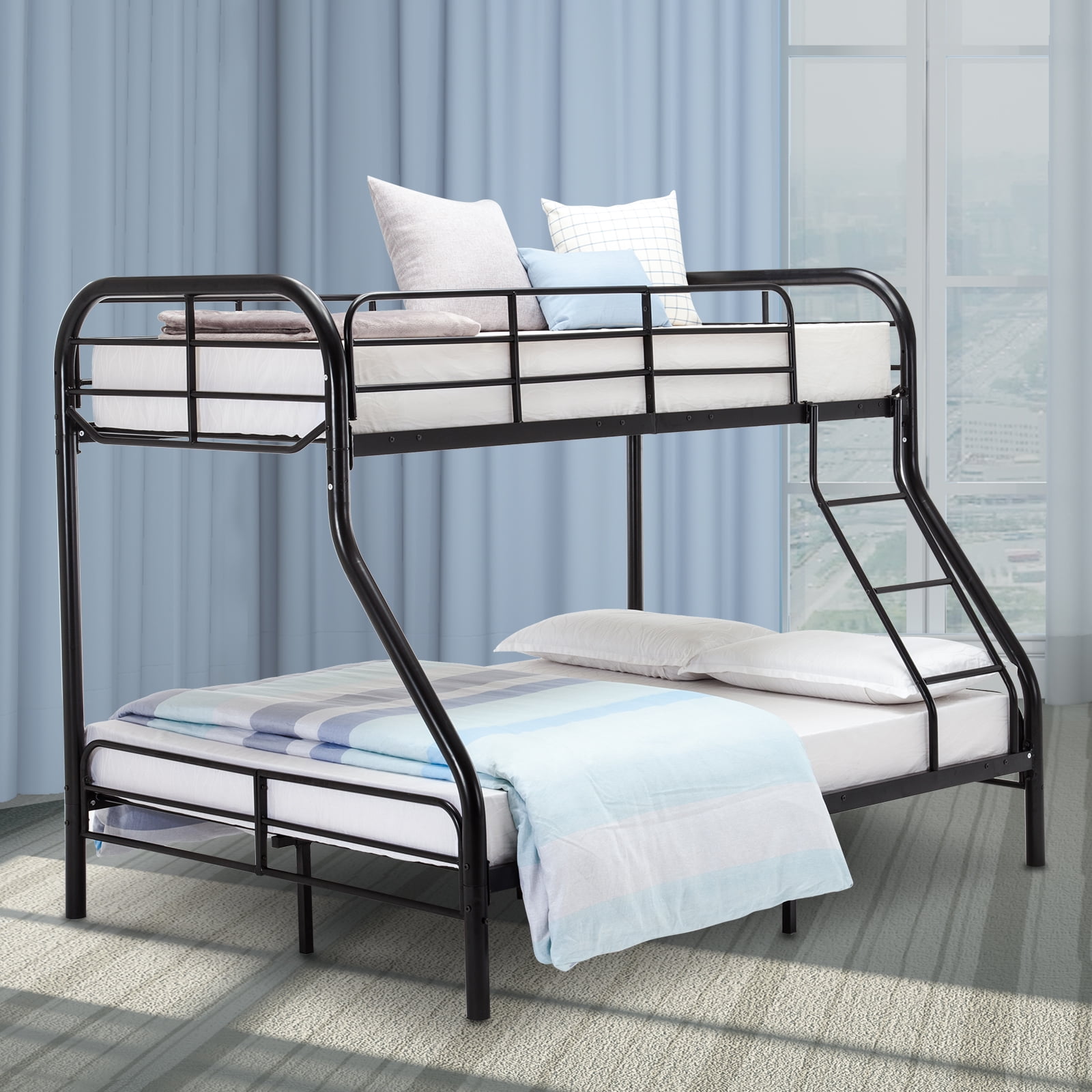 Mecor Twin over Full Metal Bunk Beds w/Ladder Multiple Colors - Walmart.com
