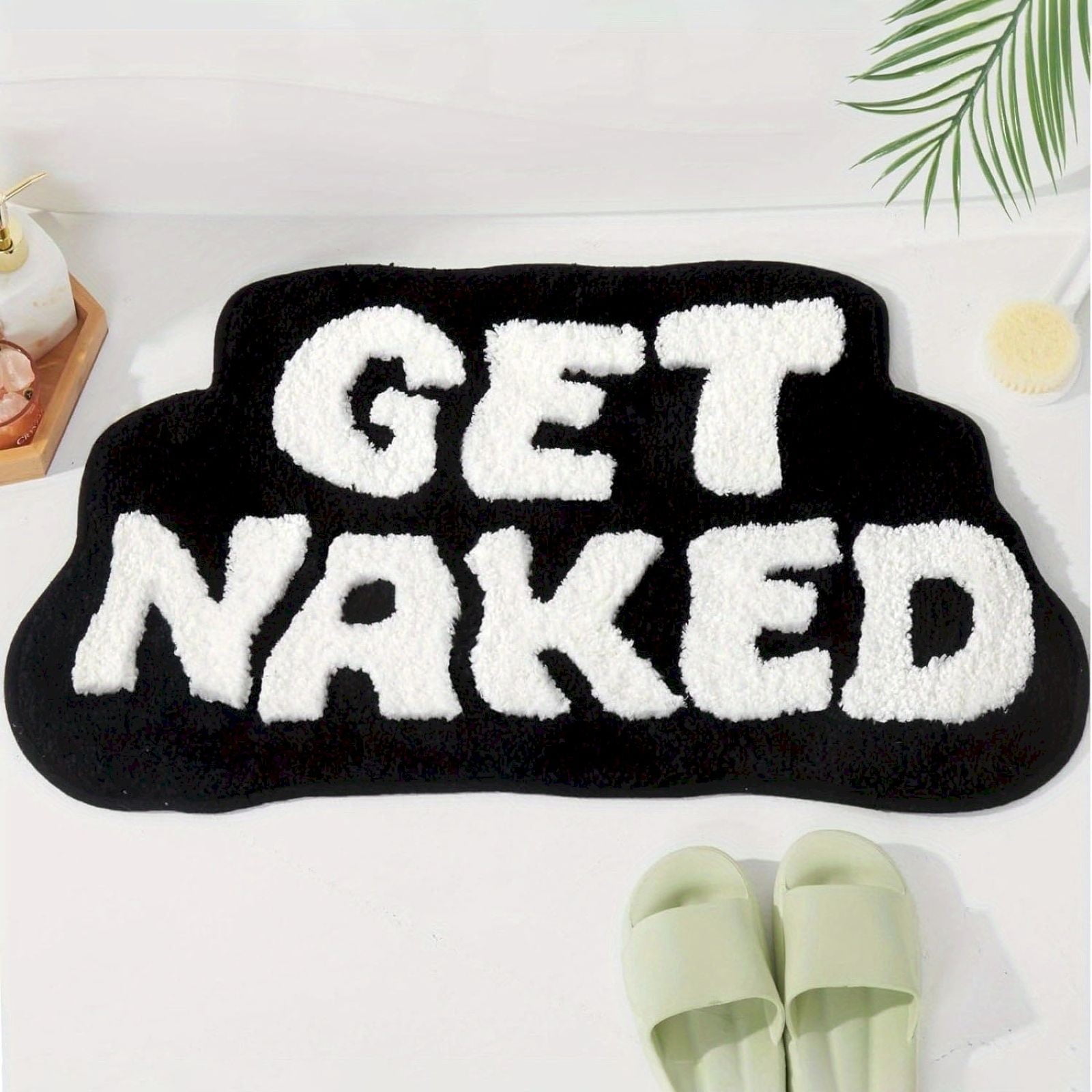 Click here for Cgzqfei Irregular Shaped Get Naked Bath Mat  Funny... prices