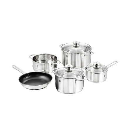ZWILLING Twin Nova 8 Piece 18/10 Stainless Steel Cookware Set | Walmart ...